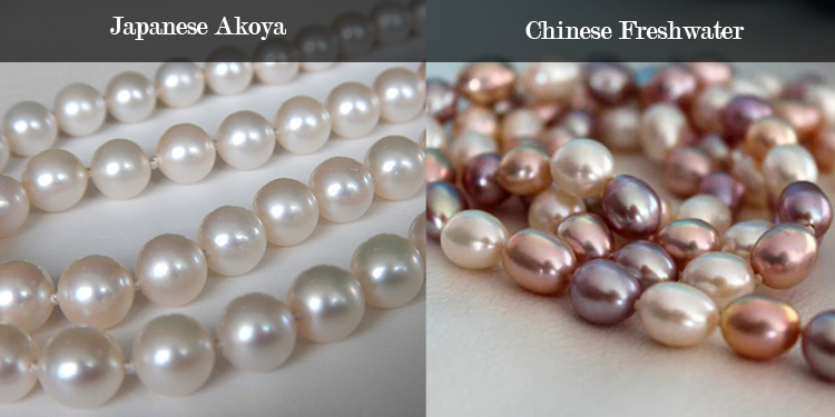 Japanese Akoya vs. Chinese Freshwater Pearls Comparison
